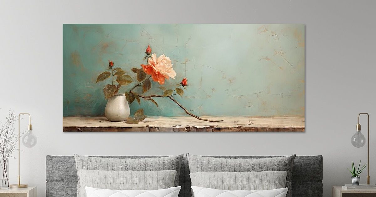 Rozen van De Mooiste Kunst op canvas, behang en meer